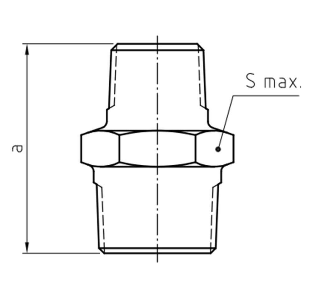 GALVANIZED CONICAL FITTING M-M REDUCTION - aircompressormpc