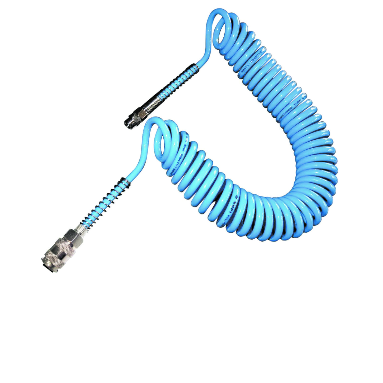POLYURETHANE SPIRAL + QUICK CONNECTOR - aircompressormpc